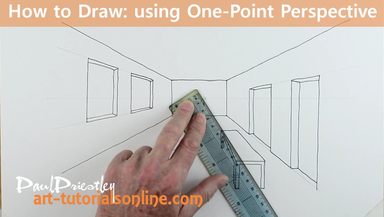 Draw Basics: PART 1 - One Point Perspective - Art Tutorials Online